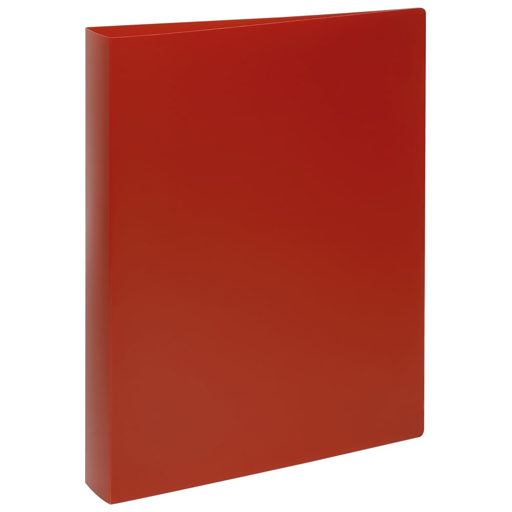 Папка на 4 кольцах СТАММ А4, 40 мм, 500 мкм, пластик, красная ММ-32187 ...