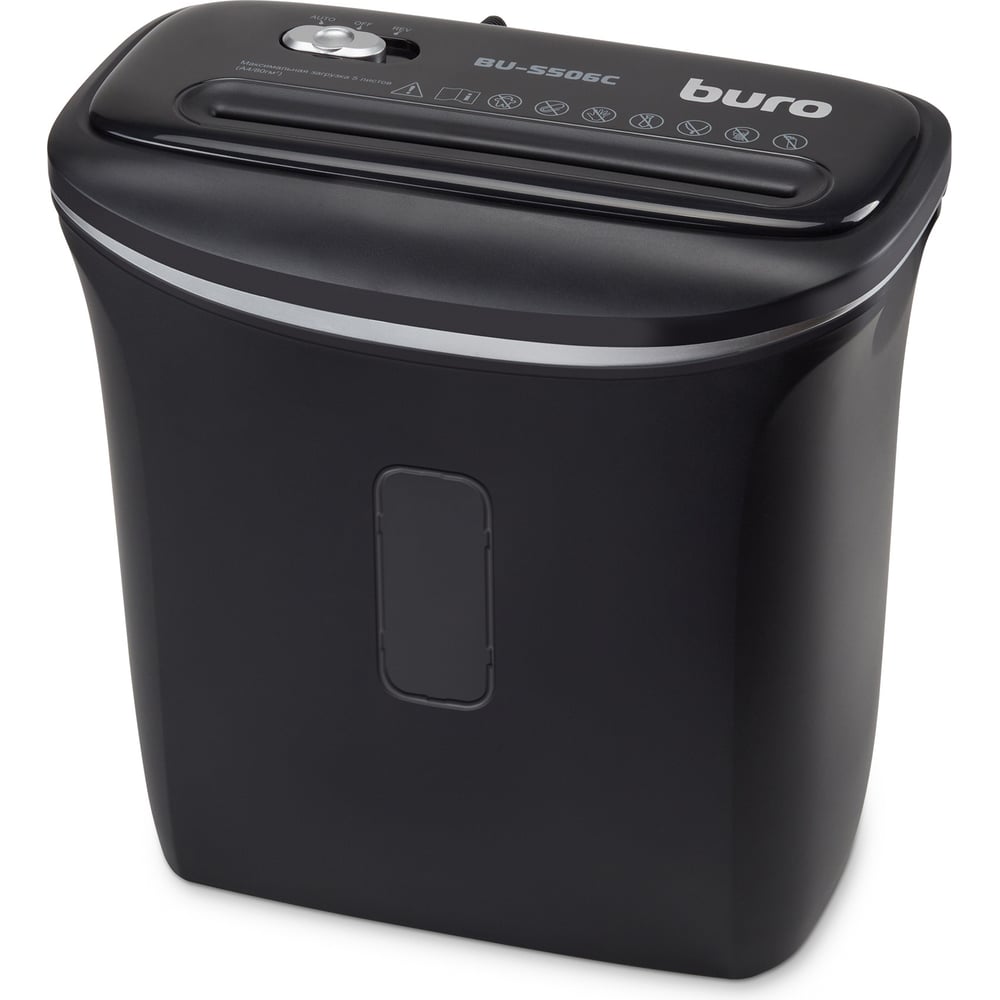 Шредер BURO Home BU-S506C секретность P-4, фрагменты, 5 листов, 12 л ...