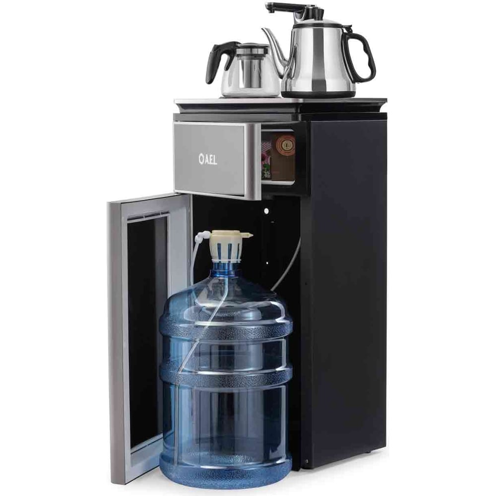 Кулер AEL LK--51a с чайным столиком Тиабар black/silver 00368 - выгодная цена, отзывы ...