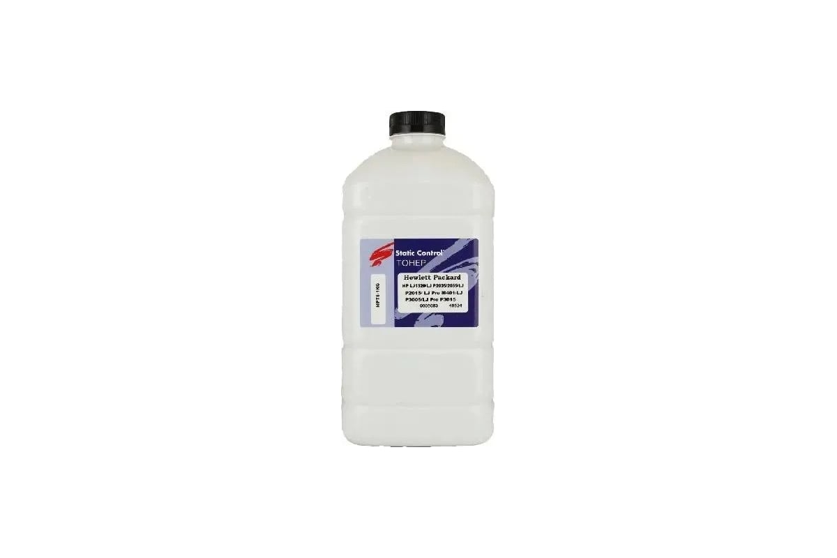 Тонер STATIC CONTROL MPT8-1KG черный, флакон 1000 гр., для принтера HP ...