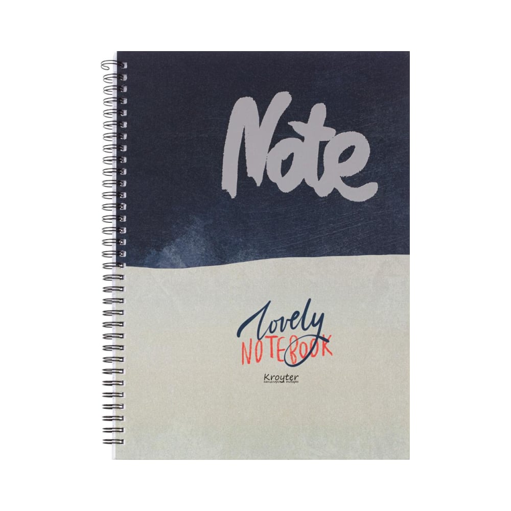 Бизнес-тетрадь Kroyter А4, 80 л, клетка, гребень, бл.65 гр, Офис ...