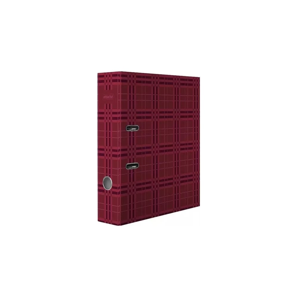 Папка-регистратор Attache 75 мм Scottish clas бордо А4 матовая ламинация бумага, без ...