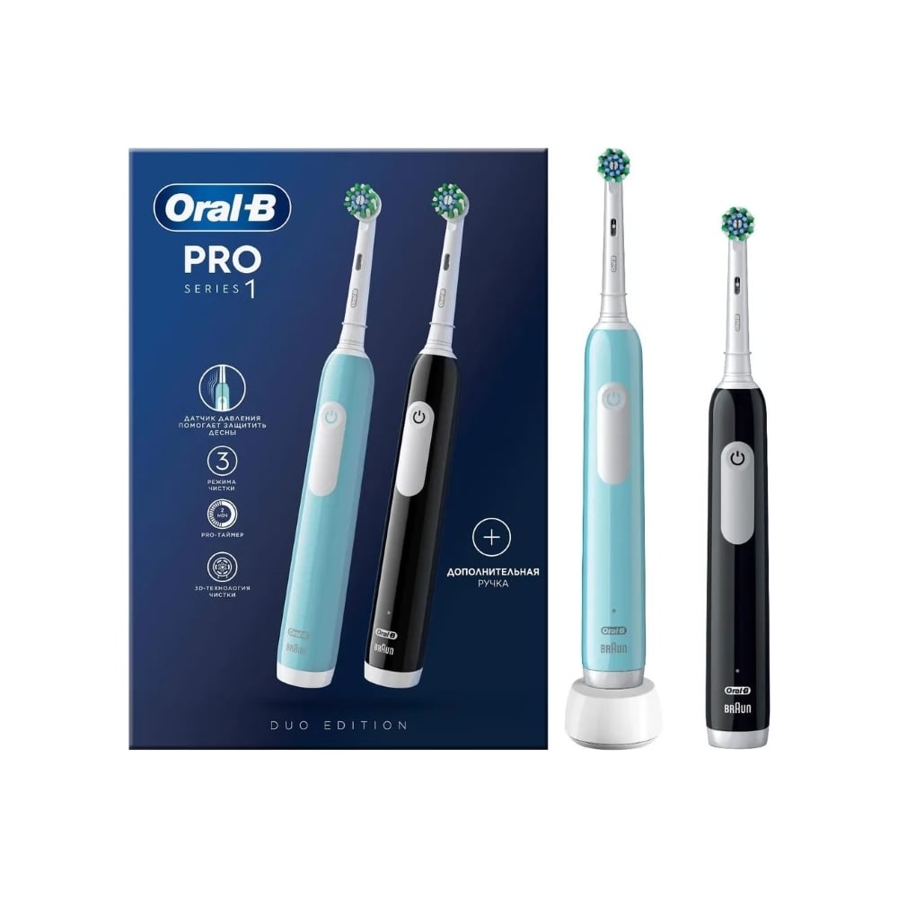 Набор электрических зубных щеток ORAL-B Pro 1 500 Duo/D305.523.3H ...