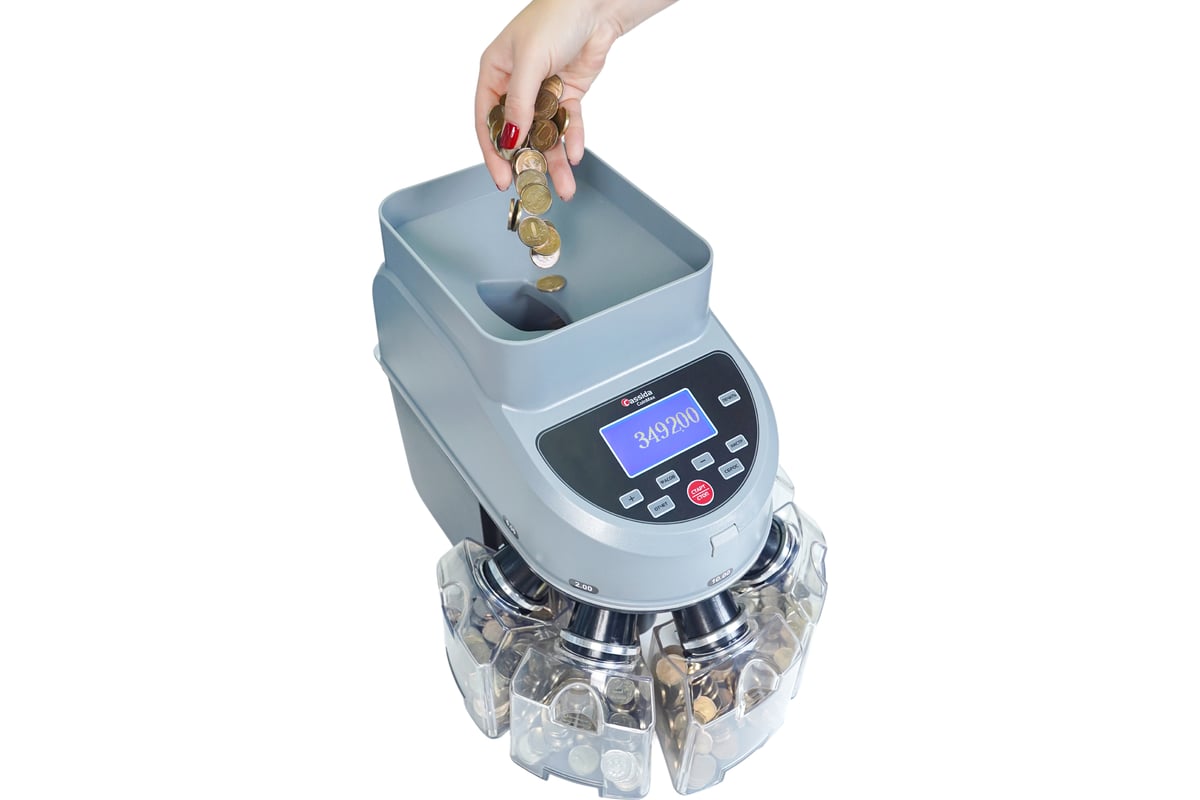 Высокоскоростной счетчик-сортировщик монет Cassida CoinMax 000020 ...