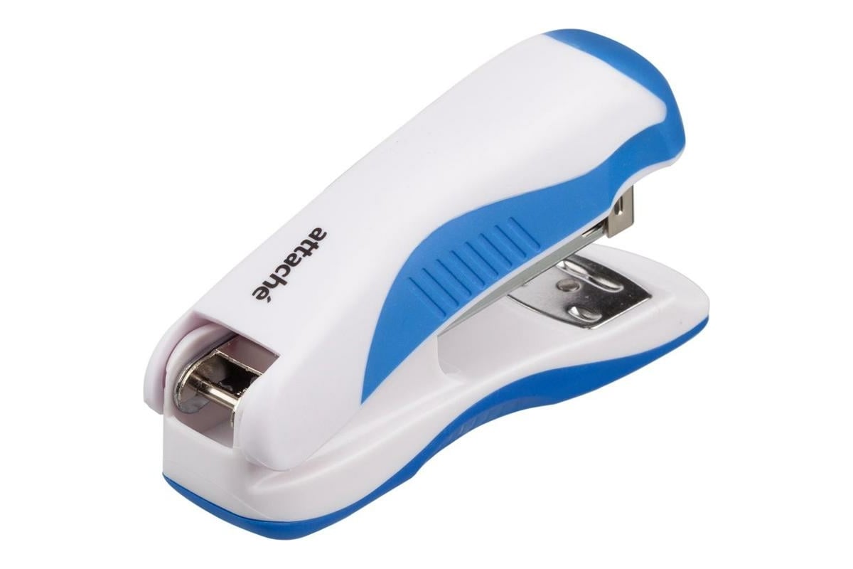 Степлер Attache Master до 20 листов, белый/синий, №24/6, 26/6 612594 ...