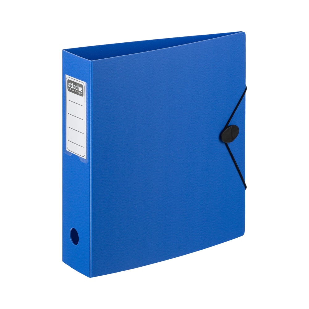 Папка-регистратор Attache А4 80 мм на резинке, полифом, синий 1730290 - выгодная цена, отзывы ...