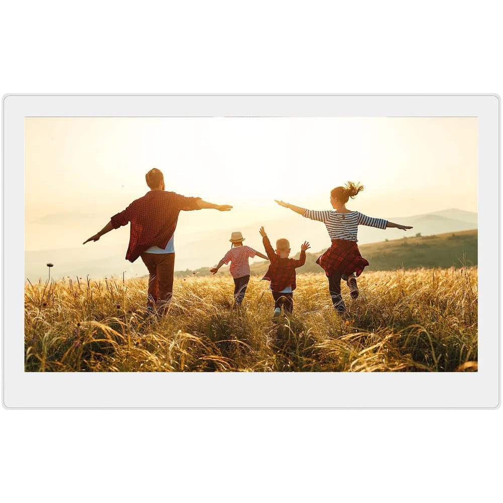 Фоторамка DIGMA 15.6 PF-1501 IPS 1920x1080, белый, пластик, ПДУ, Видео ...