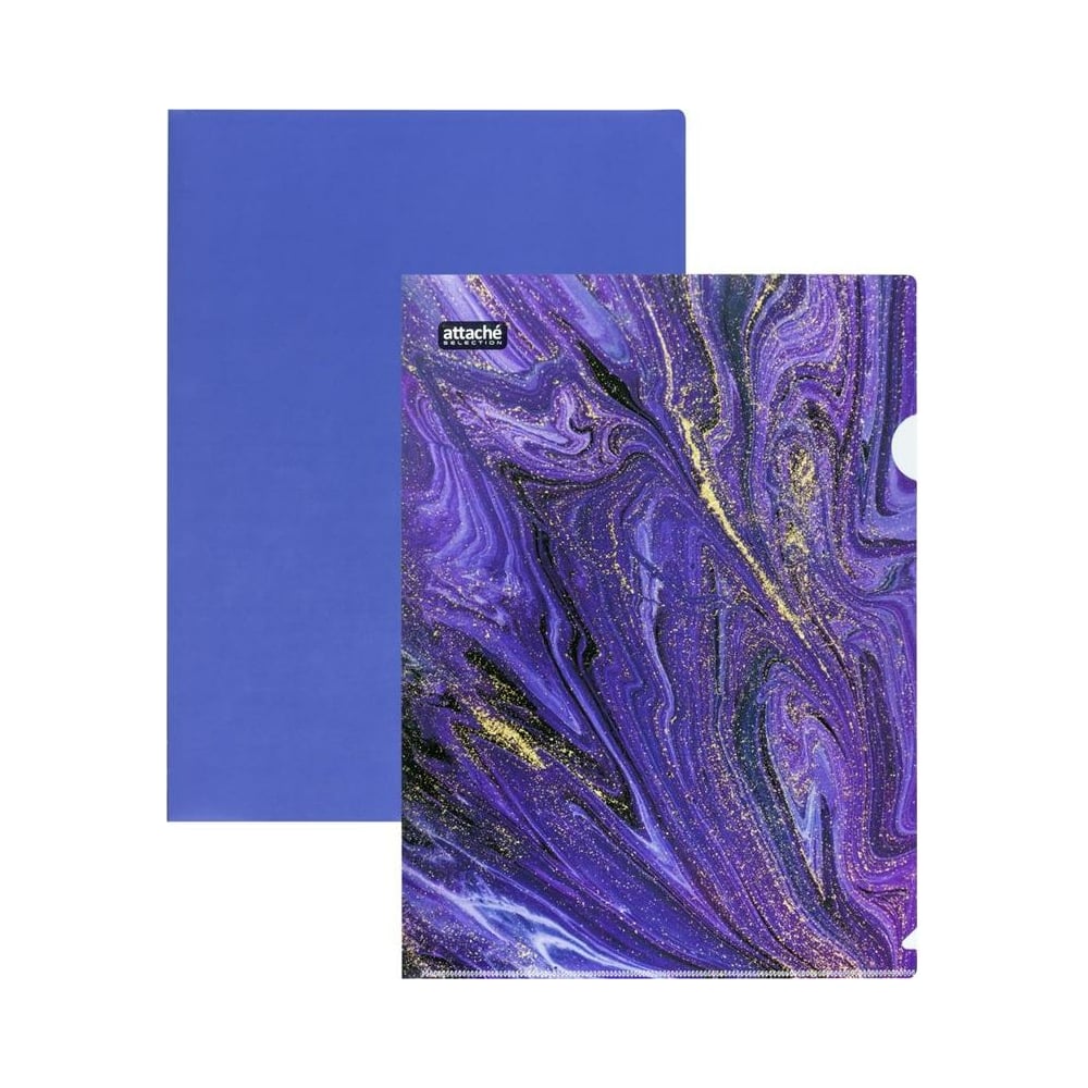 Папка-уголок Attache Selection Fluid А4+ пластиковая 200 мкм цвет ассорти, 6 шт 1046535 ...