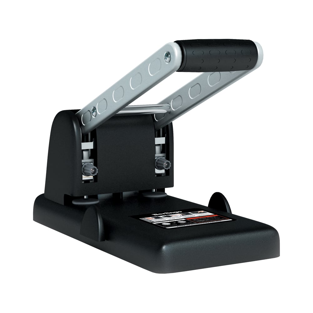 Мощный дырокол BERLINGO Heavy Duty 100 листов, черный, с линейкой DDm ...