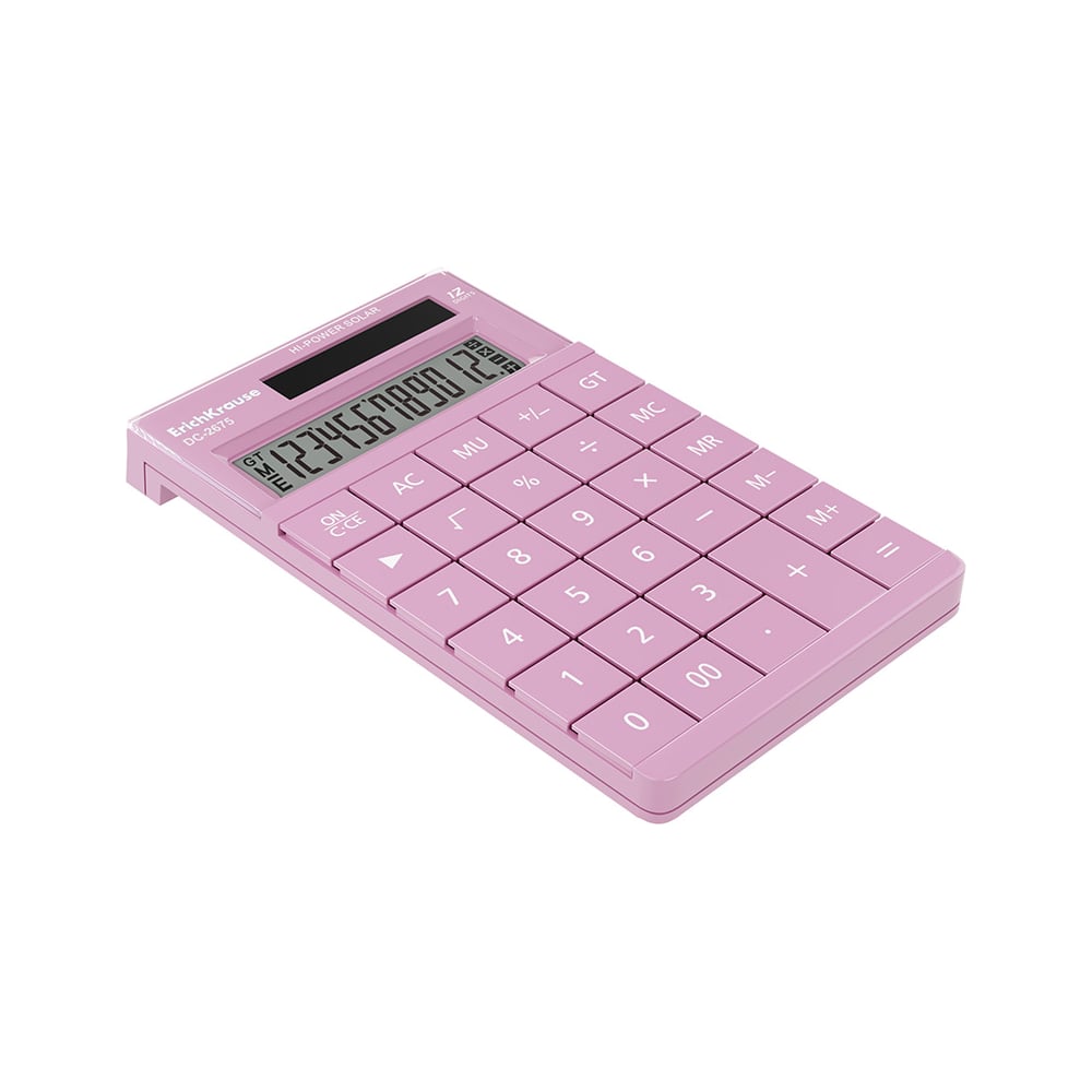 Настольный калькулятор ErichKrause 12-разрядов DC-2675 Manga, ассорти ...