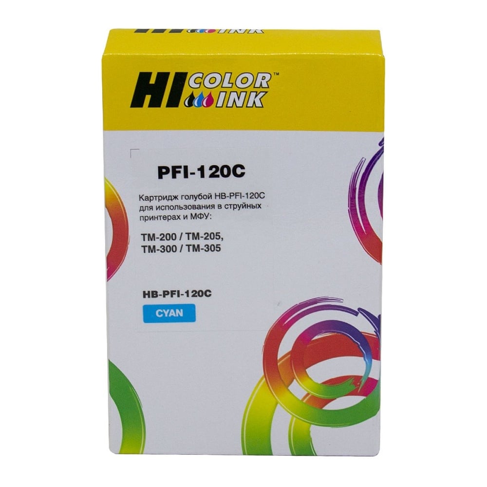Картридж Hi-Black (PFI-120C) для Canon TM-200/205/300/305, C HB-CAN-PFI ...
