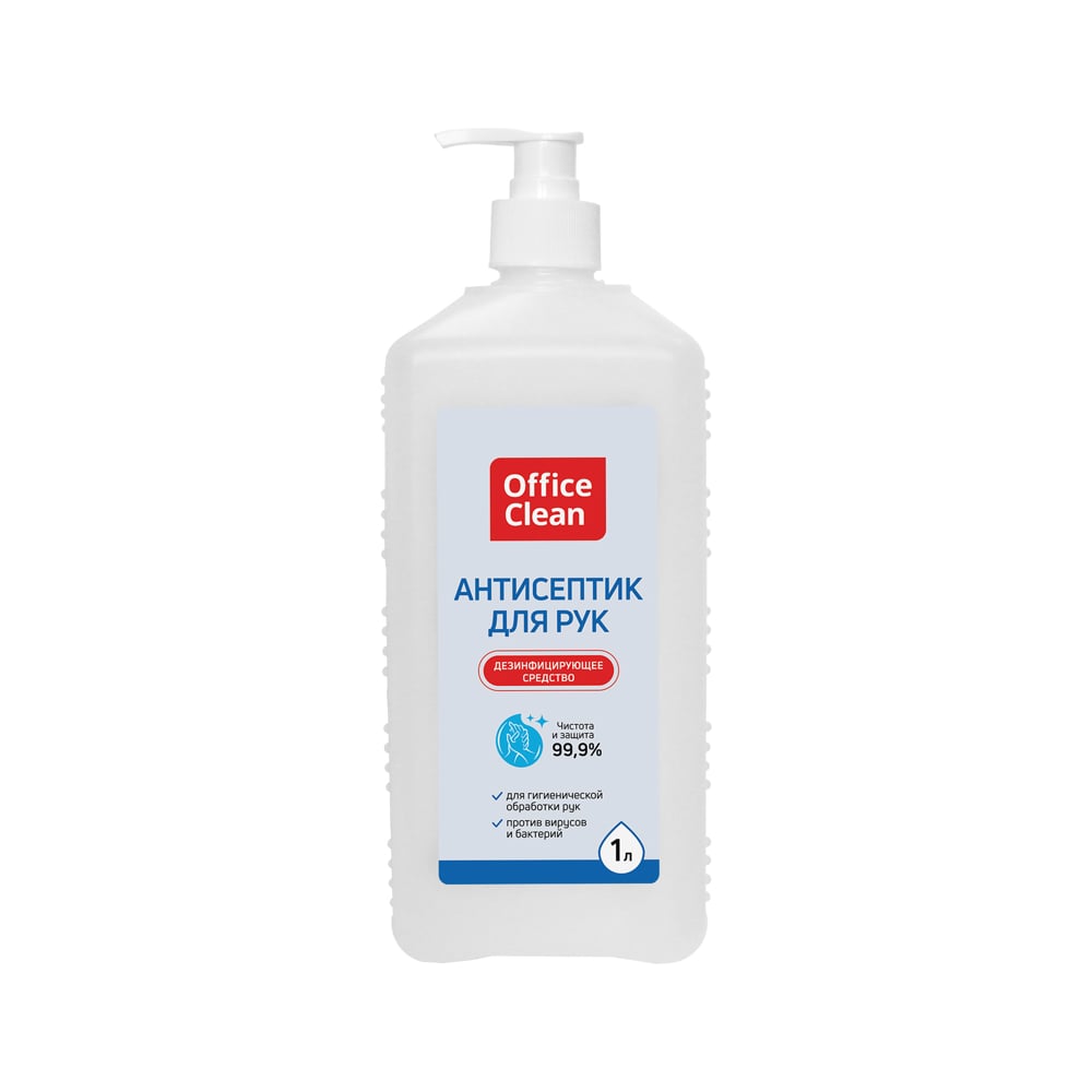 Антисептик для рук OfficeClean 1 л, с дозатором 317196 - выгодная цена ...