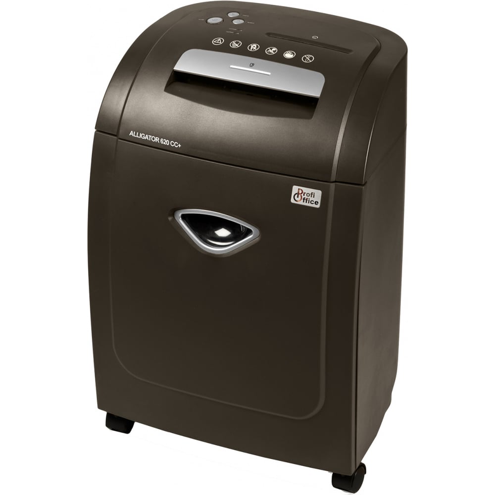 Уничтожитель ProfiOffice Alligator 620CC+, 3 уровня секретности, 4х44 мм, 20 листов, 32 л, CD ...