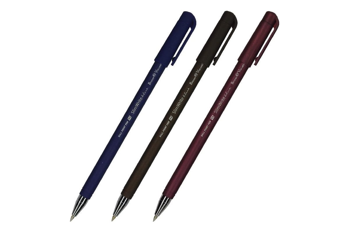 Шариковая ручка Bruno Visconti Slim Write ORIGINAL 0.5 мм синяя 20-0006 ...