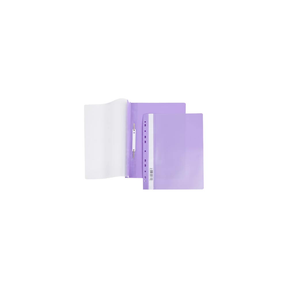 Папка-скоросшиватель Hatber, А4, 140/180 мкм фиолетовая 10 шт 040021 - выгодная цена, отзывы ...