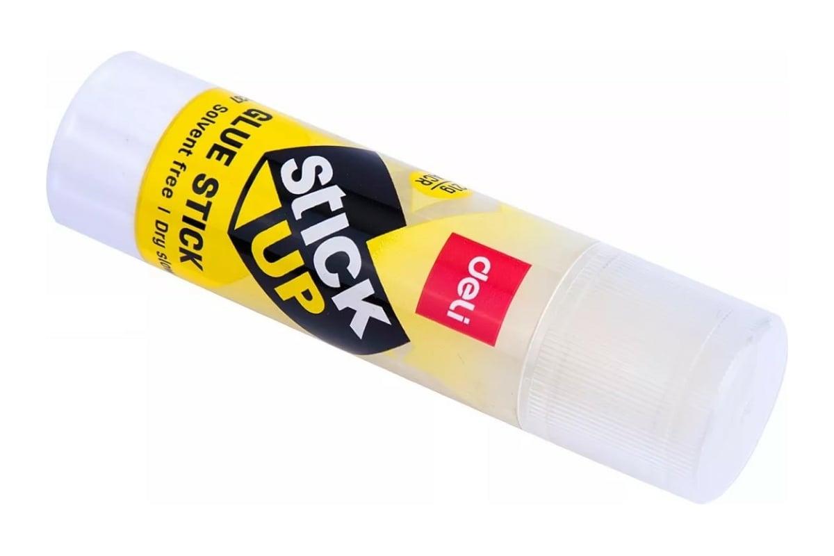 Клей-карандаш DELI Stick UP EA23710 21 г прозрачный дисплей картонный ...