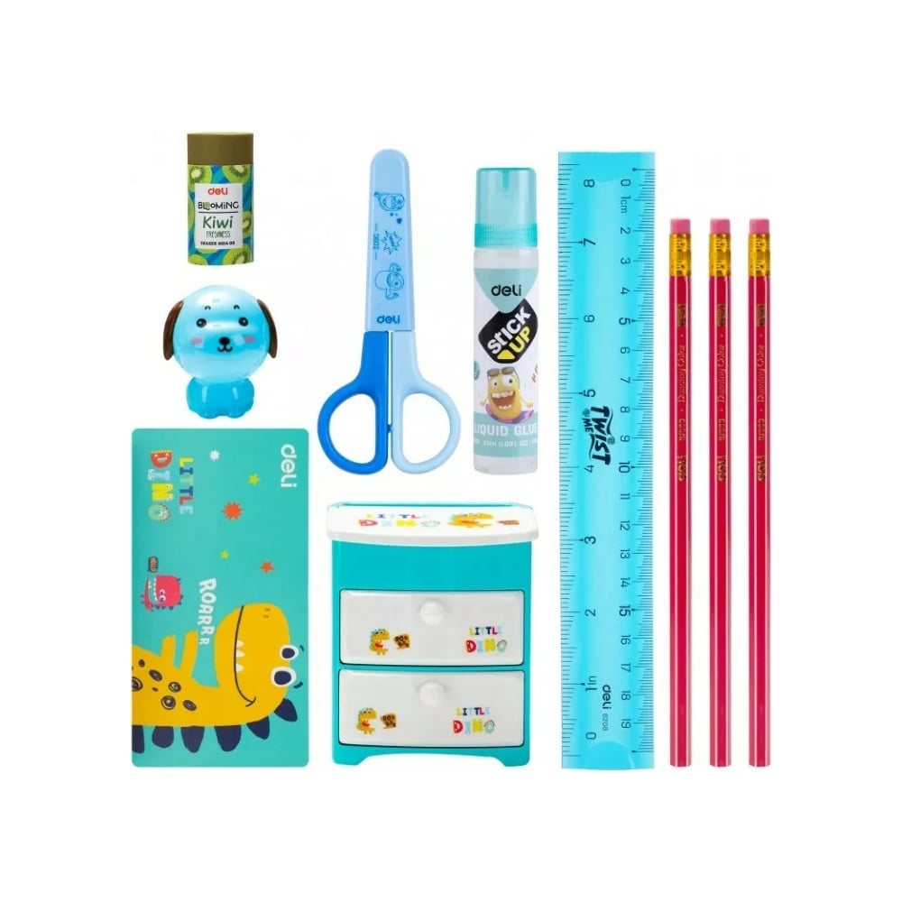 Настольный набор DELI EH452 9 предметов пластик ассорти 1394486 ...