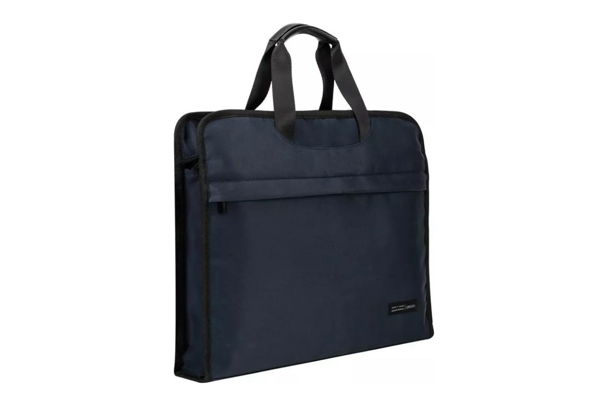 Папка-портфель DELI 63754 BLUE 2 отделения A4 текстиль синий 1394368 ...