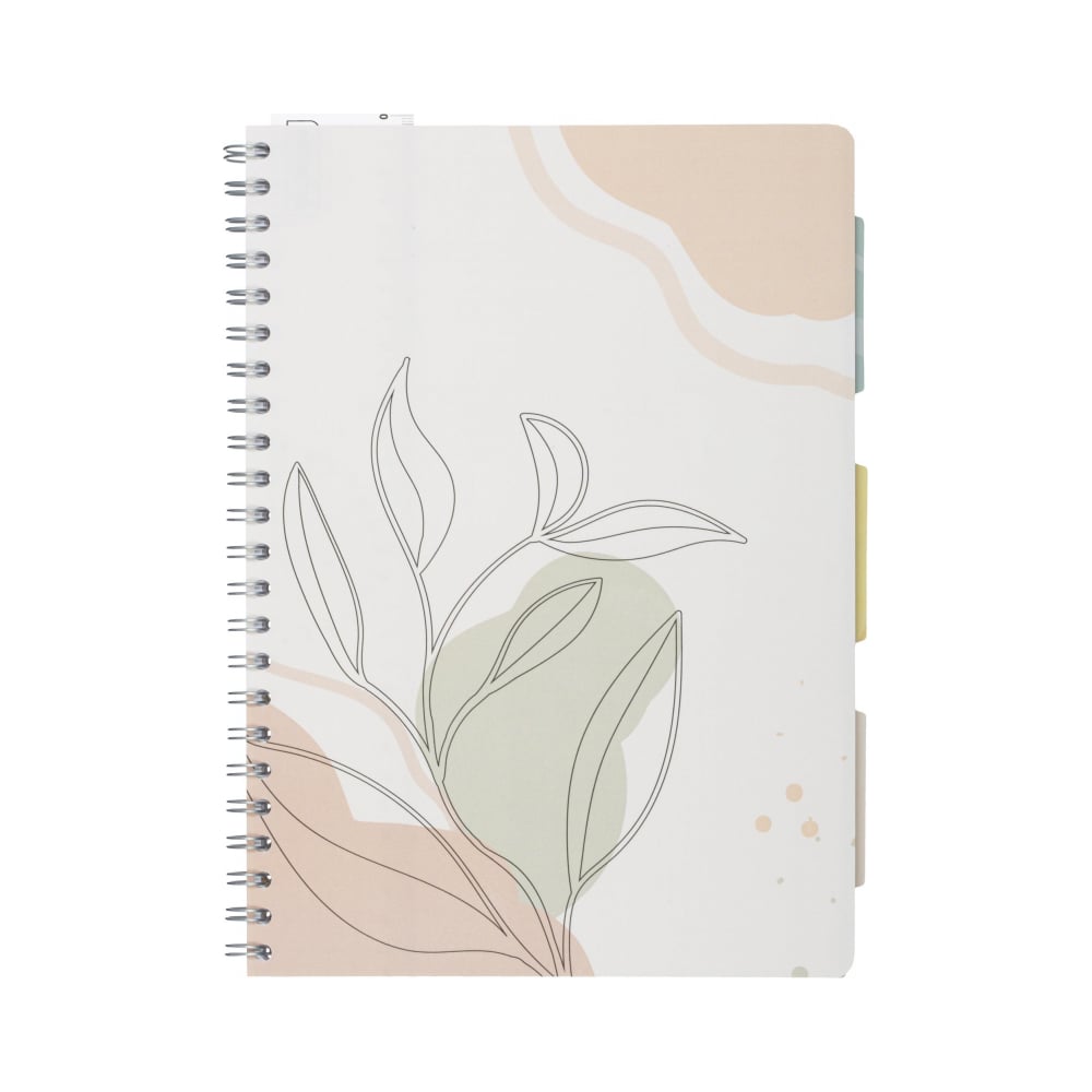 Бизнес-тетрадь Attache Selection Flora 1, 120 листов, клетка, А4, пластиковая обложка ...