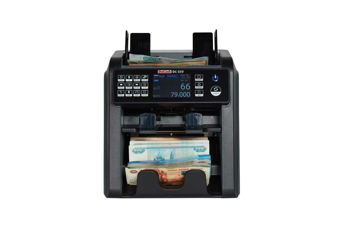 Двухкарманный счетчик-сортировщик банкнот DoCash DC-55V, 2CIS 14391 - выгодная цена, отзывы ...