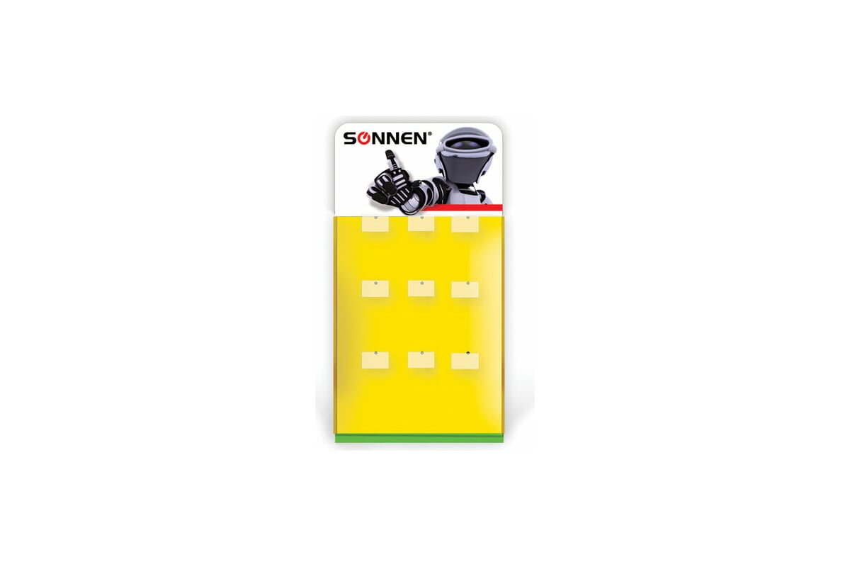 Настольный дисплей для размещения товара SONNEN 65x35x21 см, 9 крючков ...