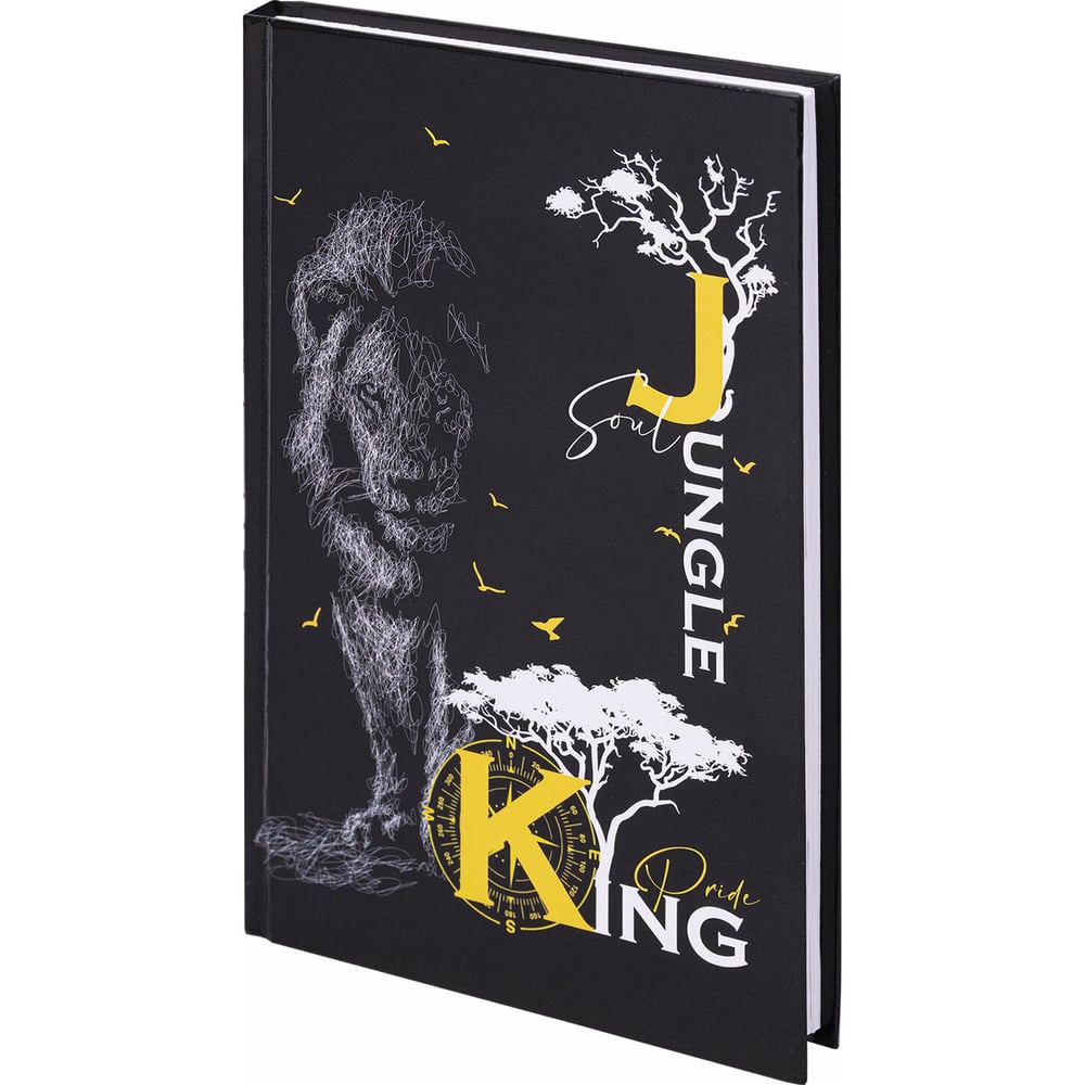 Блокнот STAFF Lion А5 134x206 мм, 80 листов, твёрдый, клетка 114412 ...