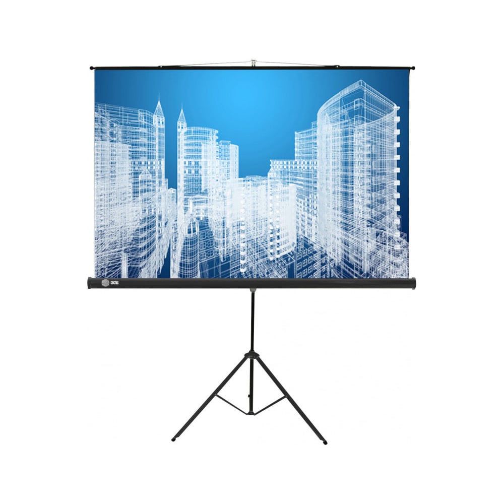Напольный рулонный экран Cactus Triscreen 16:9, 104.4x186 см, черный CS ...