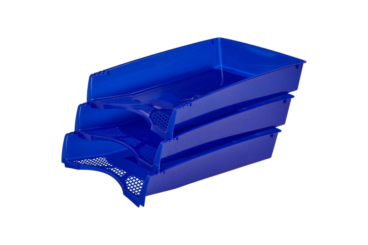 Горизонтальный лоток для бумаг Attache Офис Класс синий 1338004 ...