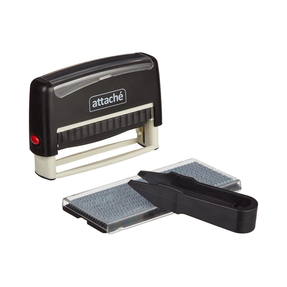 Самонаборный пластиковый штамп Attache 2 строки 70x10 мм 1348210 ...