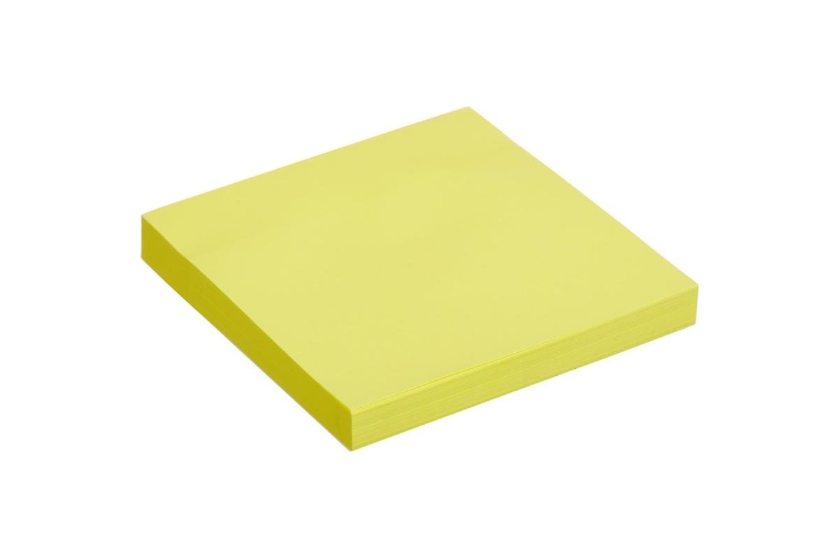 Стикеры Attache Economy 76x76 мм неоновый желтый, 1 блок, 100 листов 1261846 - выгодная цена ...