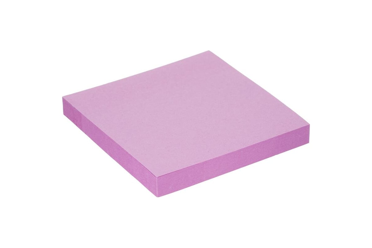 Стикеры Attache Selection extra с клеевым краем, 76x76, неон, фиолетовый, 100 листов 1612913 ...