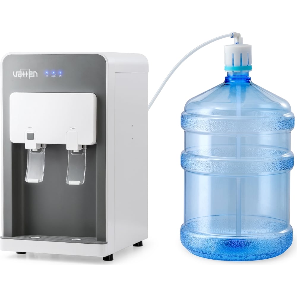 Кулер VATTEN LD54JK выносная бутыль, настольный, серый УТ-00001033 ...