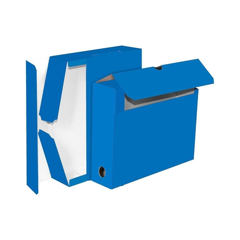 Архивный короб Attache 75 мм, А4, синий, кашированный картон 1737201 - выгодная цена, отзывы ...