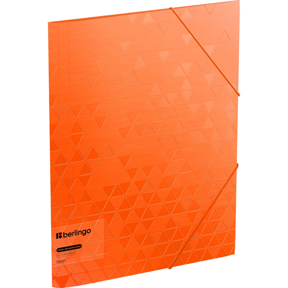Папка на резинке Berlingo neon а4, 600мкм, оранжевый неон FB4_A4394 ...