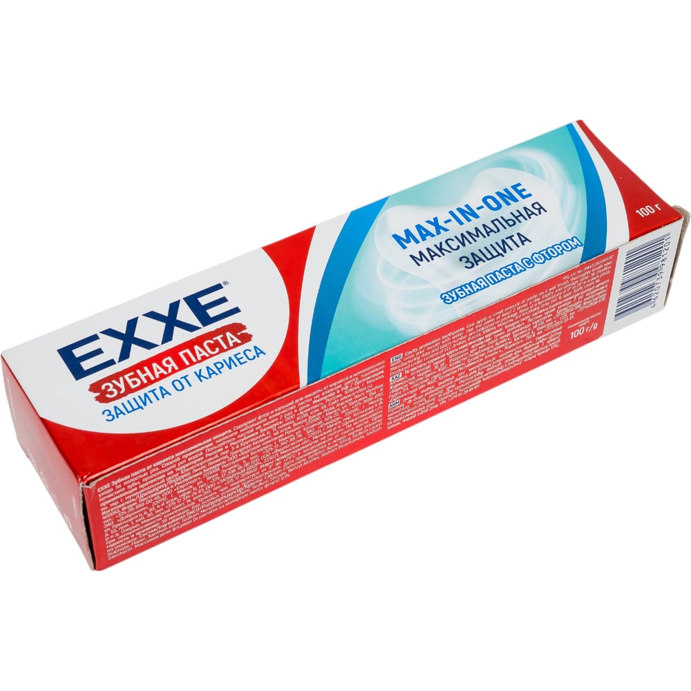 Зубная паста EXXE максимальная защита от кариеса max-in-one, 100 г 263915 - выгодная цена ...
