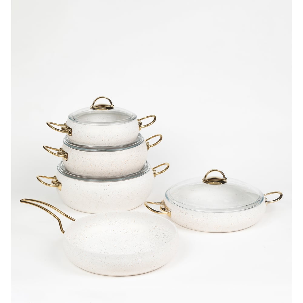 Набор посуды OMS collection 9 (5/4) предметов, антипригарное покрытие ...