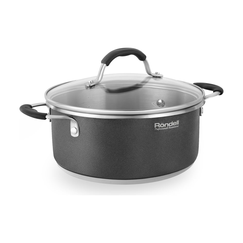 Кастрюля с крышкой RONDELL Stern RDS-019 24 см, 4.7 л 0019-RD-01 ...