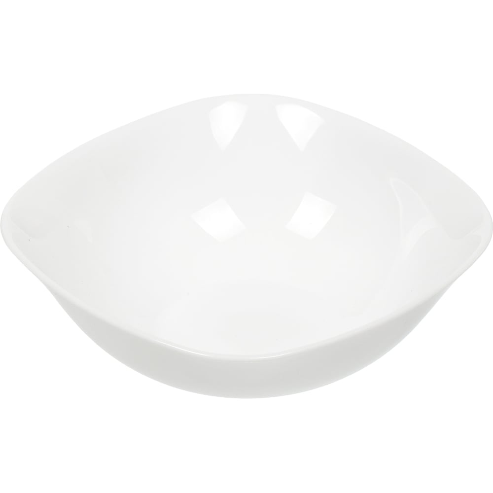 Салатник DANIKS стеклокерамика, квадратный, 20 см, 1.2 л, белый квадро, ffw-90/nfw90t 291894 ...