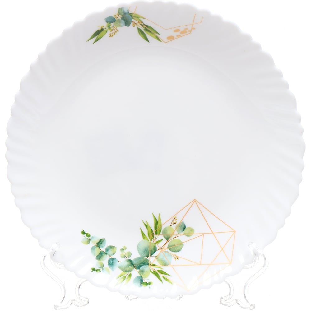 Тарелка DANIKS обеденная, стеклокерамика, 24 см, круглая, оазис, by23lhp95 341412 - выгодная ...