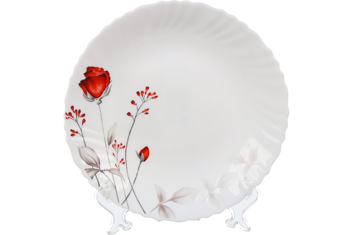 Тарелка DANIKS десертная, стеклокерамика, 19 см, круглая, вероника, lhp 75/220303 448945 ...