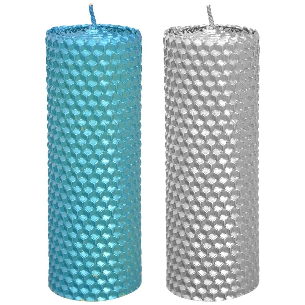 Декоративная свеча МУЛЬТИДОМ из вощины, 13x4,5 см, 2 цвета МС5-114 ...