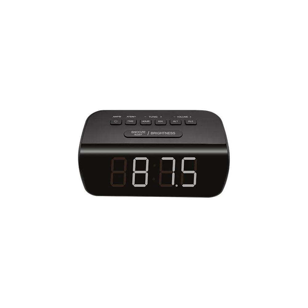 Электронные настольные часы с радио MAX FM CR-2920 LED-дисплей, белая ...