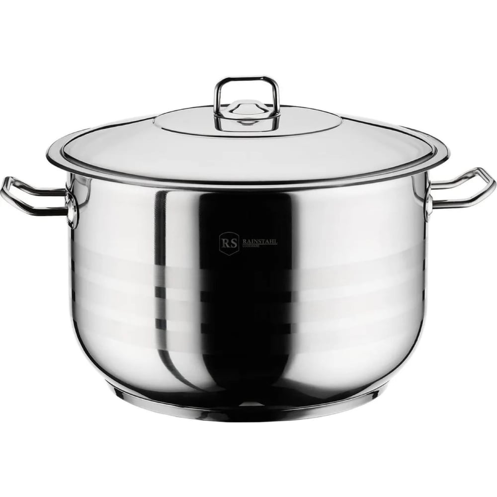 Кастрюля со стальной крышкой Rainstahl широкая, 20л. 2103-34 RS/CS ...