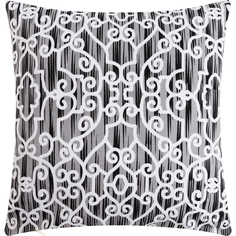 Декоративная наволочка Этель 40x40 см, Pattern black, 100% хлопок ...