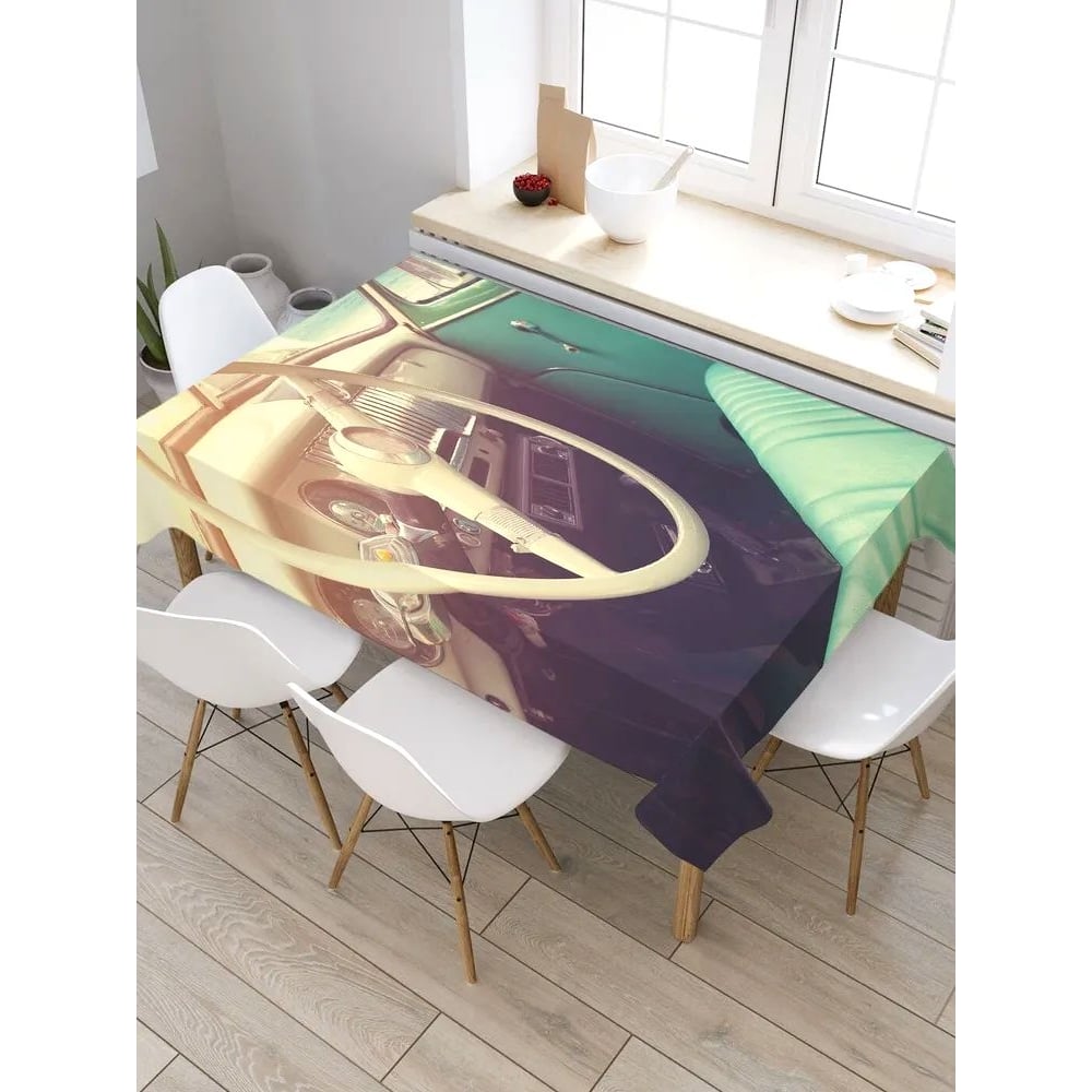 Скатерть прямоугольная из сатена JOYARTY Фото салона tc_30271_120x145 - выгодная цена, отзывы ...