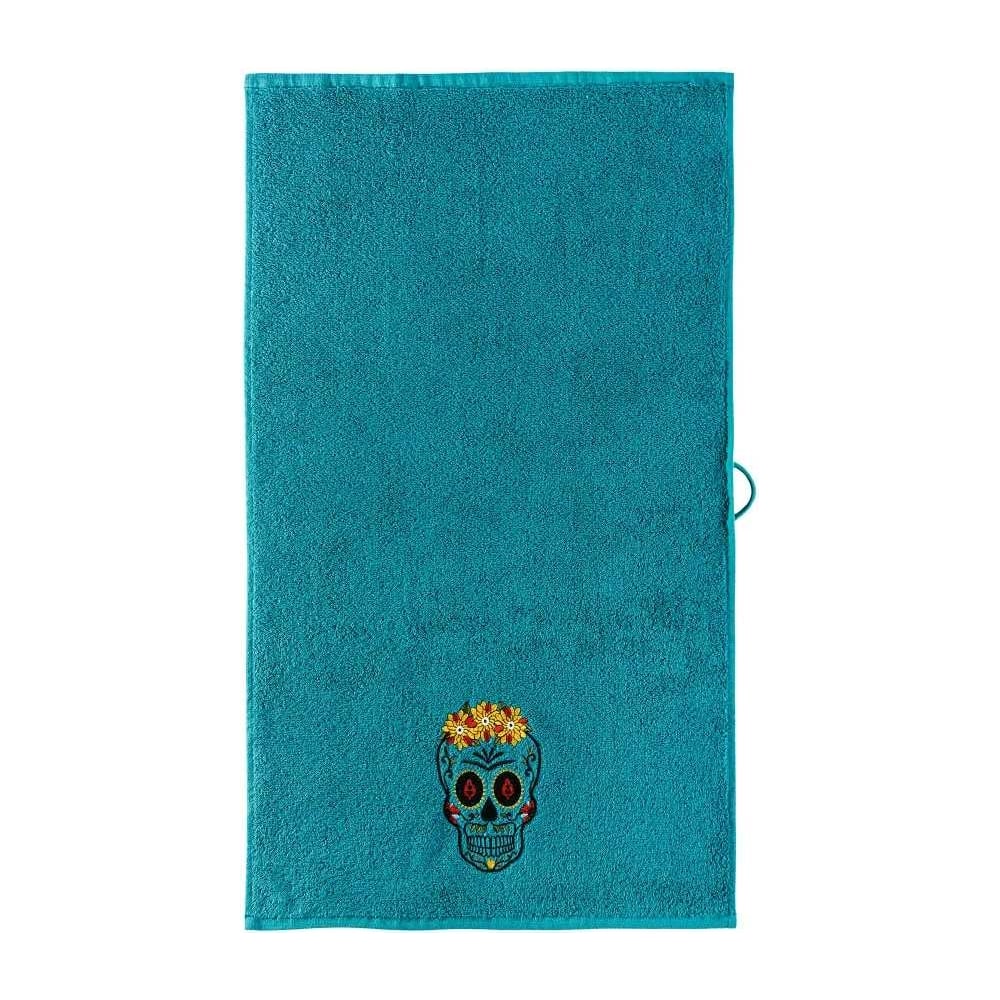 Полотенце для ванной Moroshka Los Muertos 50x90 см, цвет бирюзовый L02 ...