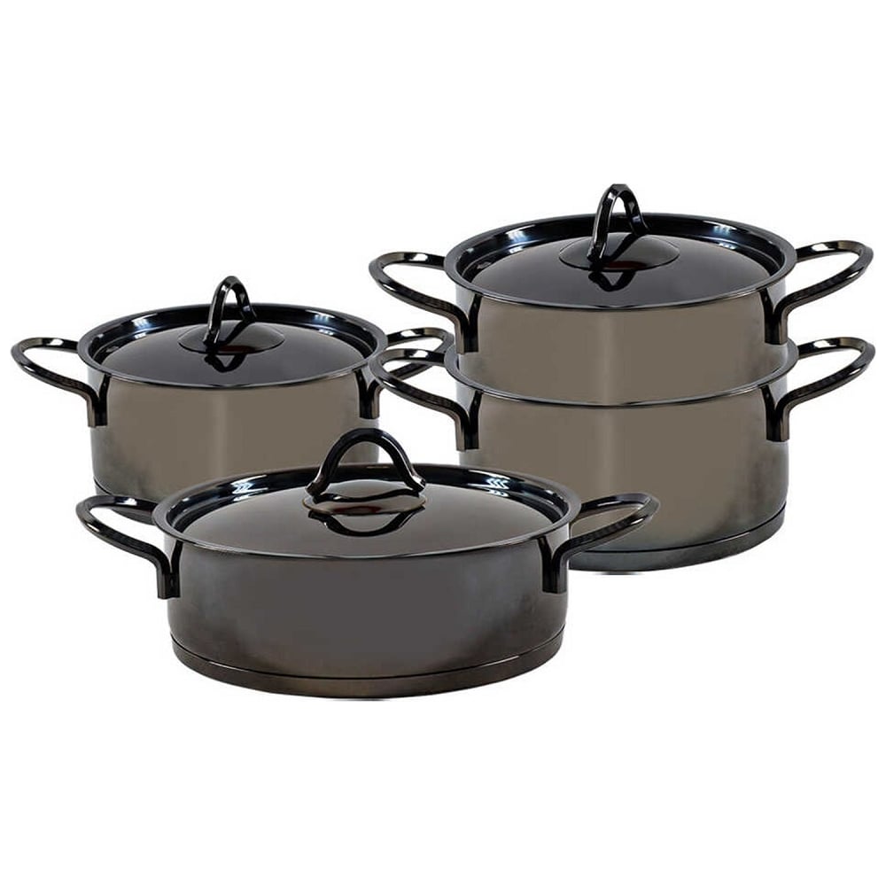 Набор посуды OMS collection 8 предметов, нержавеющая сталь, 1315-Вк ...