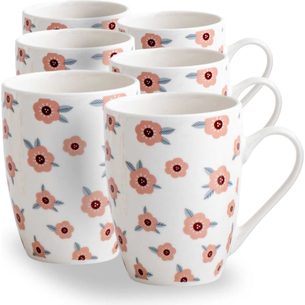 Набор кружек JEWEL Джой-7 340 мл, фарфор НПС0013-22 - выгодная цена ...