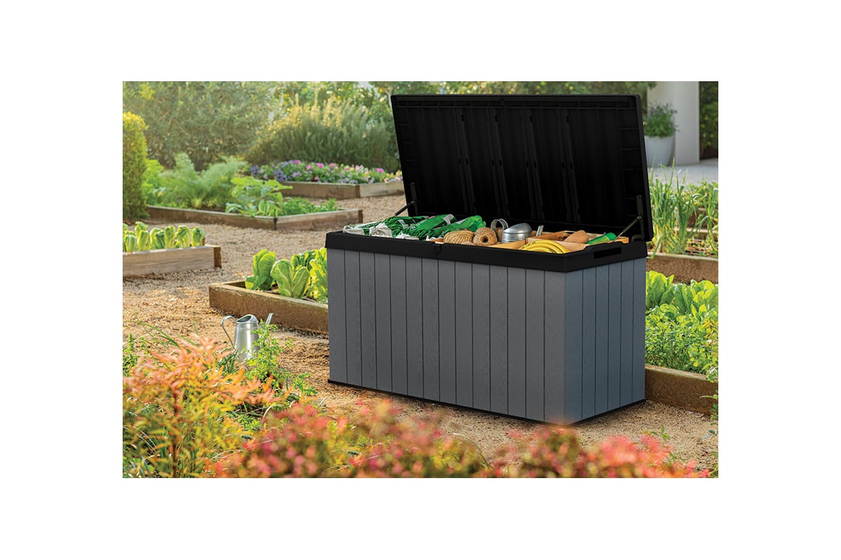 Сундук KETER Darwin Box 662 L графит 255157 - выгодная цена, отзывы ...