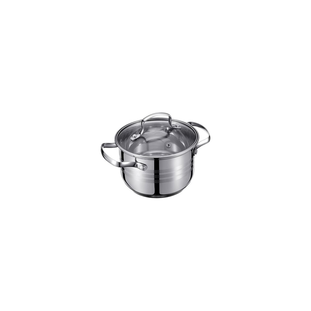 Кастрюля Regent Inox со стеклянной крышкой 3.1 л 18x12.5 см нержавеющая ...